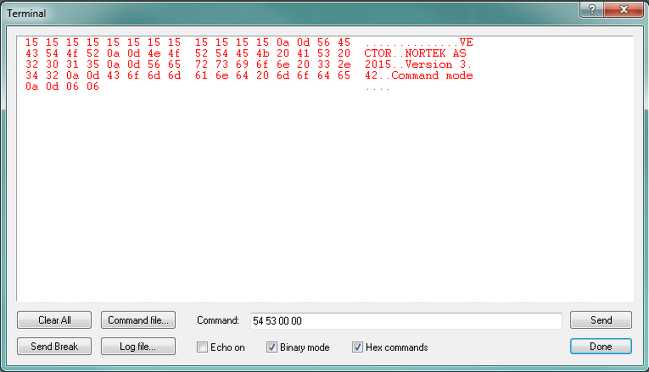 Do you have any information about the Vector with the IMU option ...